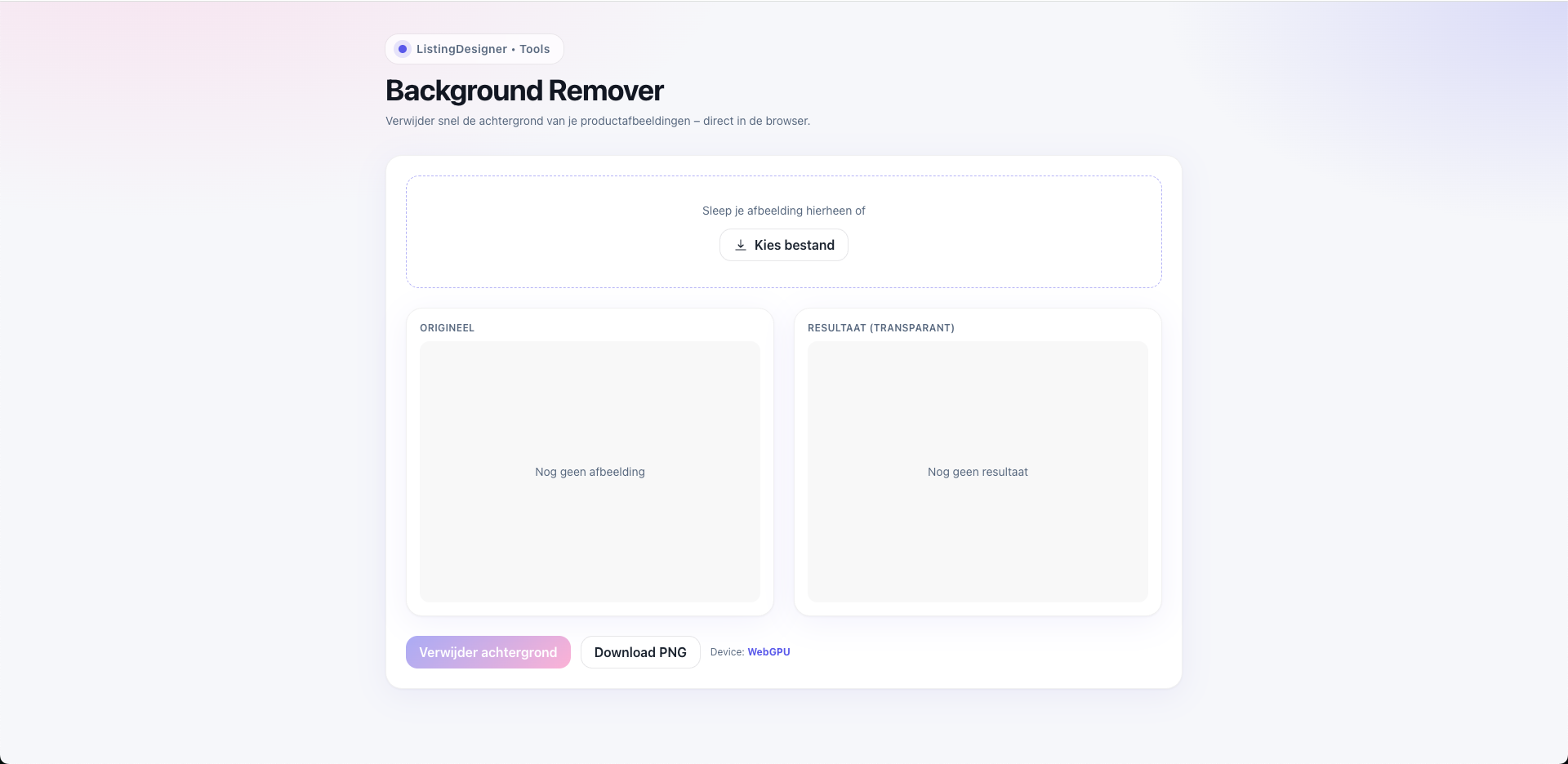 Achtergronden verwijderen: onze nieuwe BG Remover tool - Listingdesigner.nl